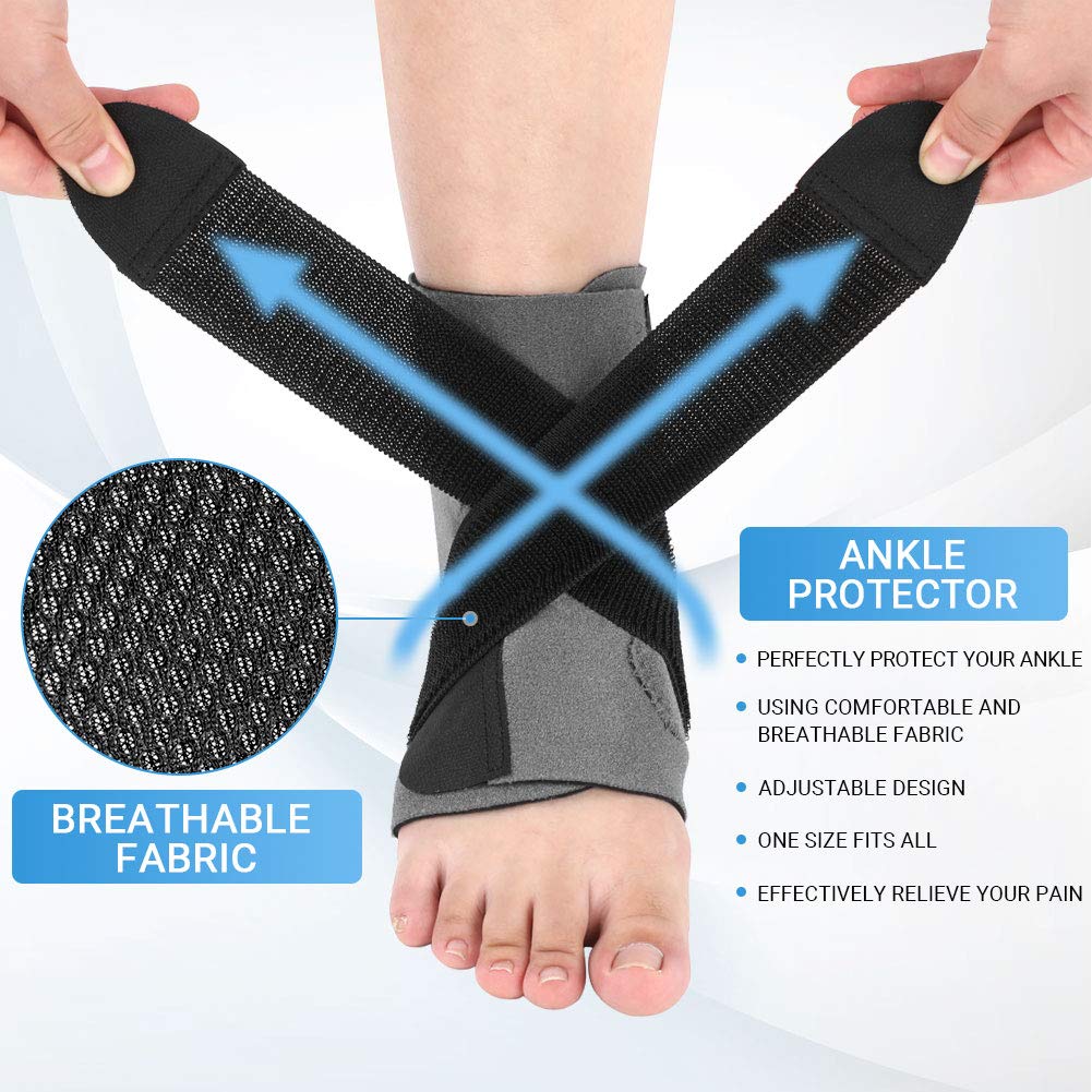 Ankle Support Brace Ankle Protection Adjustable Compression Ankle Braces for Sports Protection