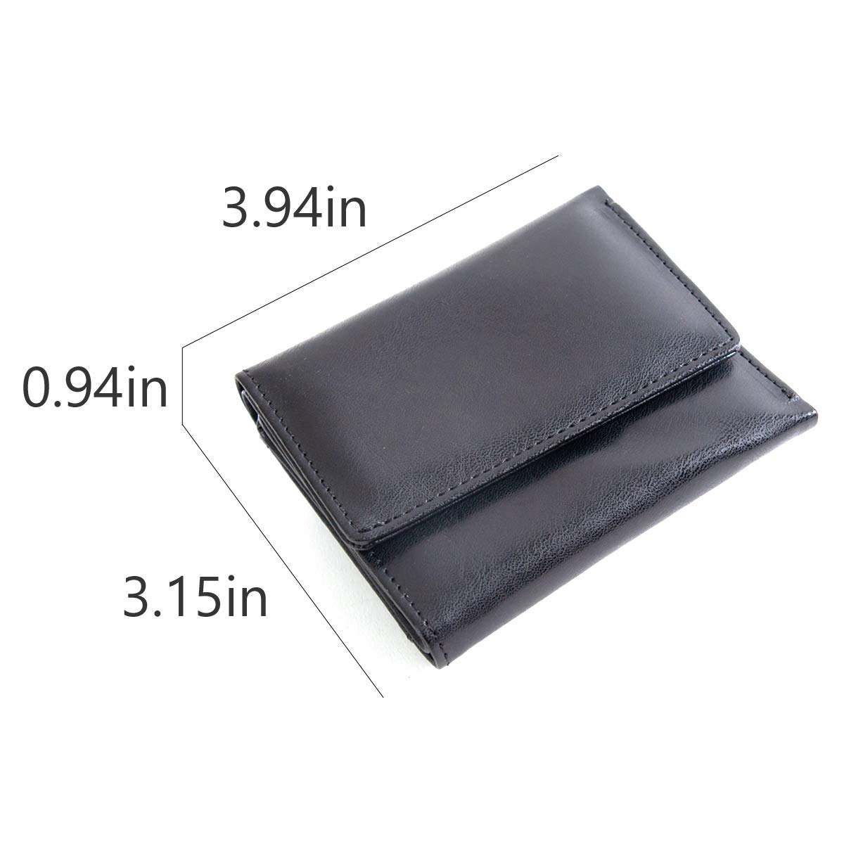 Charis HIGH FIVE Vegan Leather Trifold Mini Wallet for Women High Capacity Card Coin Purse - Pink