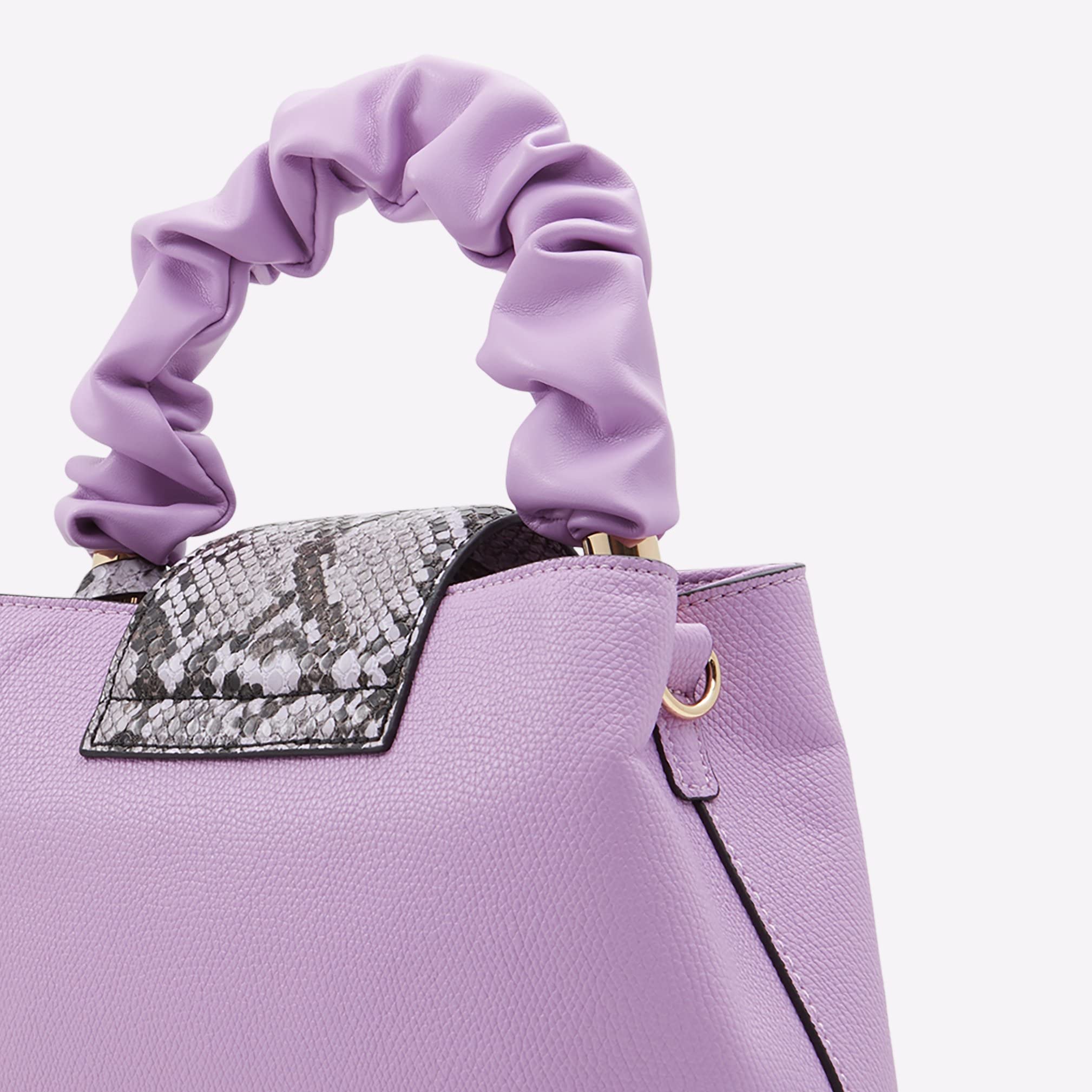 ALDO Women's Snakie Top Handle Bag, Bright Purple