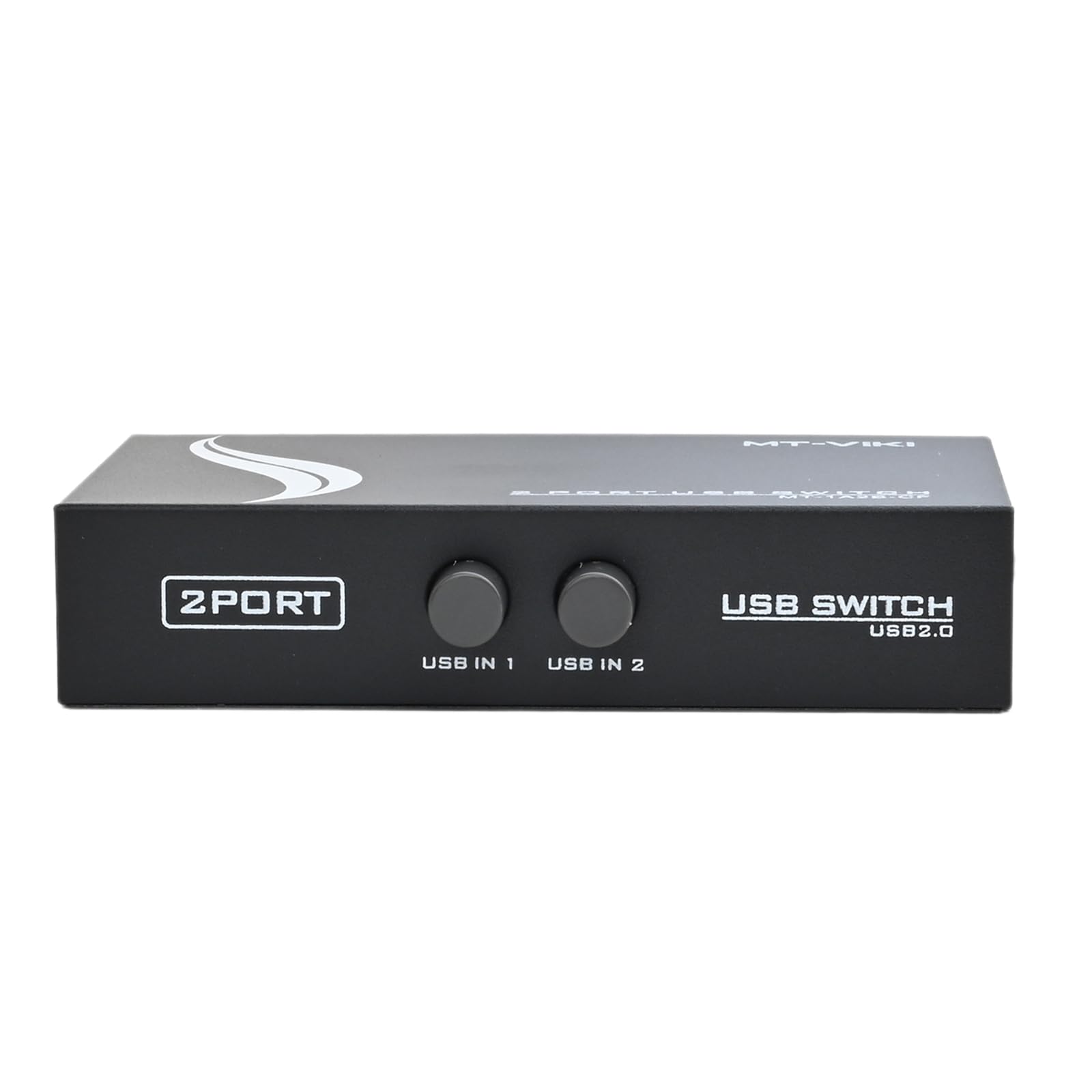 OLLGEN 2 Port USB 2.0 Sharing Manual Switch Box Hub 2 PCS Share 1 USB Device for Printer Scanner Camera Keyboard (2 Port)