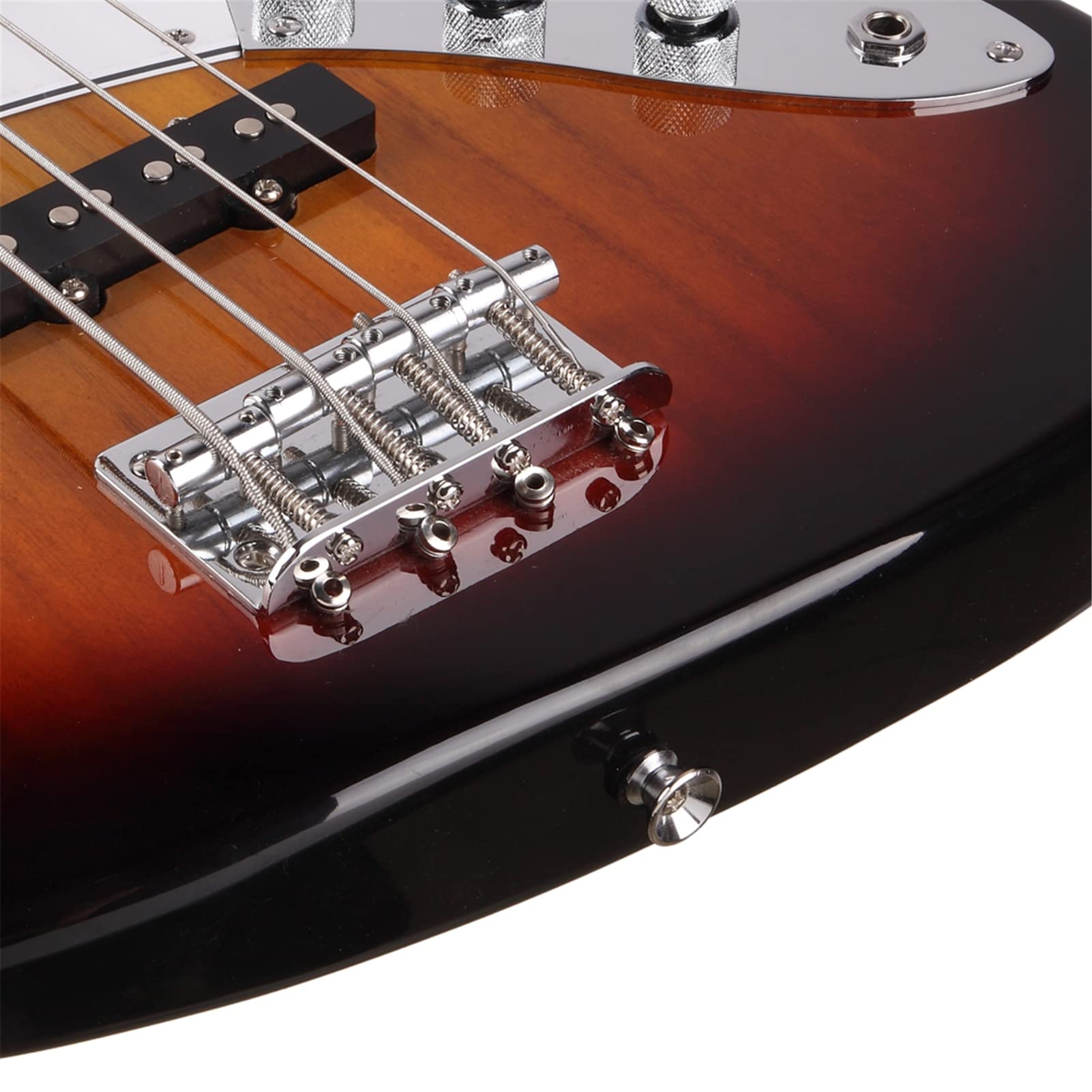 PURELOVEE 45 Inch Electric Bass Guitars Beginner Kit, Full Size 4 Strings Bass Guitar with Gig Bag, Guitar Hanger Hook, Finger Hand Piano, Guitar Strap, Pick and Guitar Cable