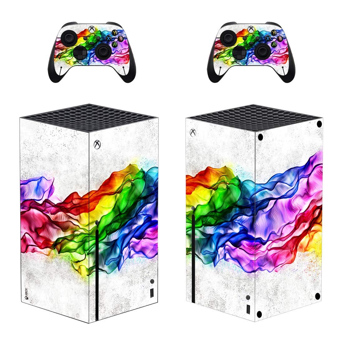 Adventure Games - Pride, Ribbon - Vinyl Console Skin Decal Sticker + 2 Controller Skins Set - Compatible with Xbox SERIES X