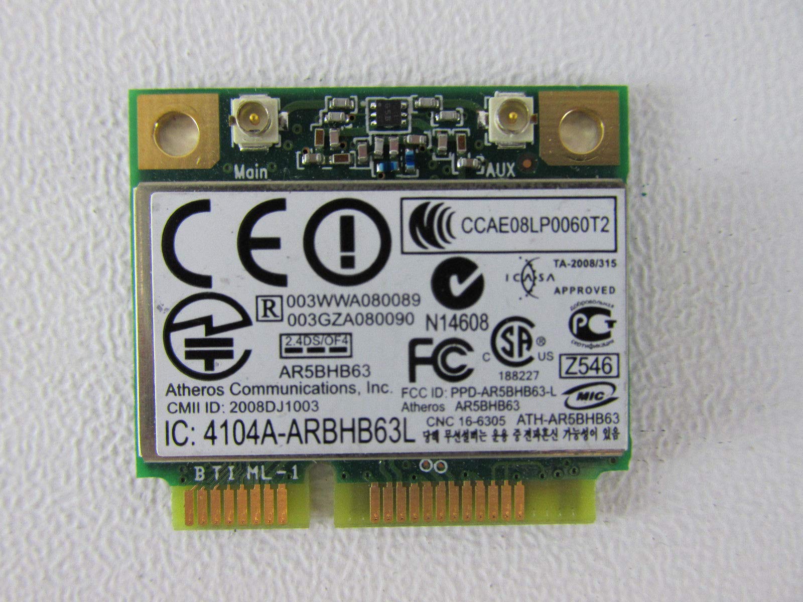 IBM Atheros Ar5bhb63 Pci-e 802.11g Wireless Card for Lenovo T400s T400 R400 X200 X200s Sl400 Sl400c Sl500 Sl500c 43y6511