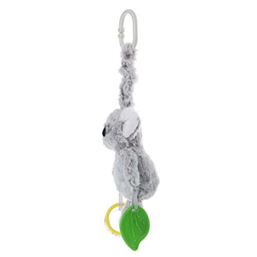 Apricot Lamb Baby Stroller or Car Seat Activity and Teething Toy, Features Plush Koala Character, Gentle Rattle Sound & Soft Teether, 8.5 Inches