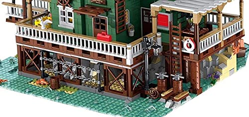 General Jim's Realistically Detailed Fisherman Harbortown Series City Modular Buildings 3452 Piece Three Level Lighthouse Construction Suite Building Blocks Toy Bricks Set for Adults and Teens