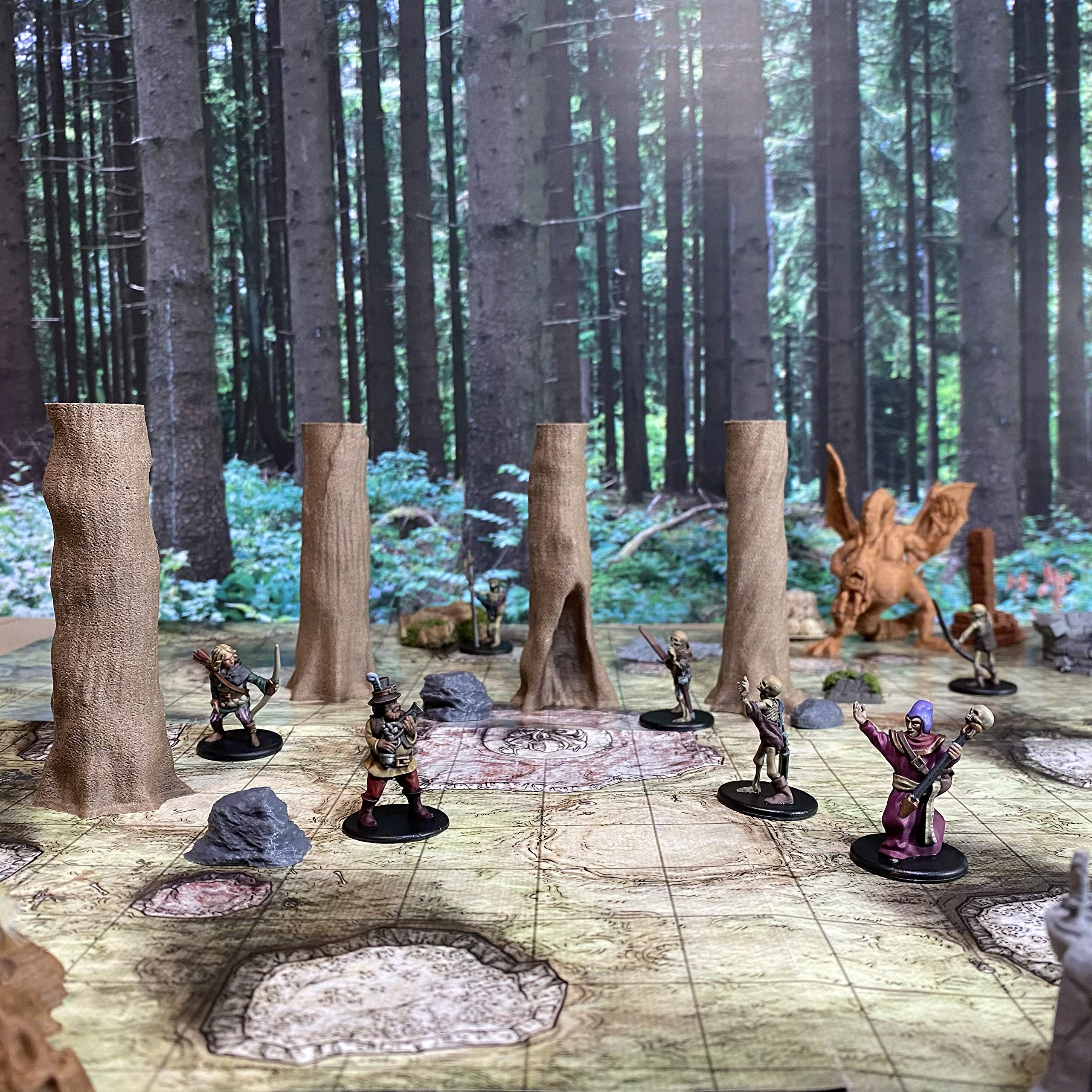 Extruded Gaming Chestnut Trees Set 1