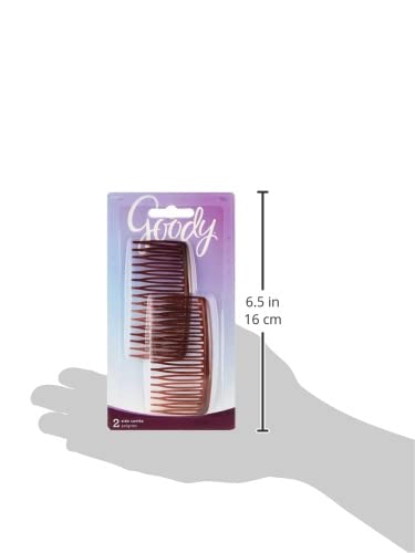 Goody WoMens Classics Mock Tort Comb, Side, 0.51 Inch, 2 Count