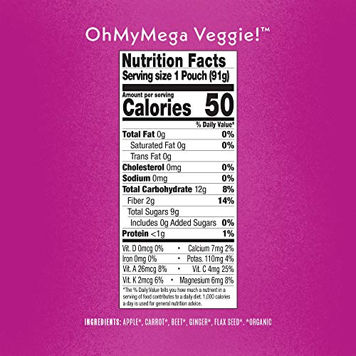 Once Upon a Farm Organic Oh My Mega Veggie, 3.2 Oz