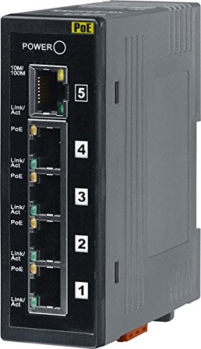 ICP DAS NS-205PSE Industrial Unmanaged 5-Port 10/100 Power Over Ethernet (PoE) Switch