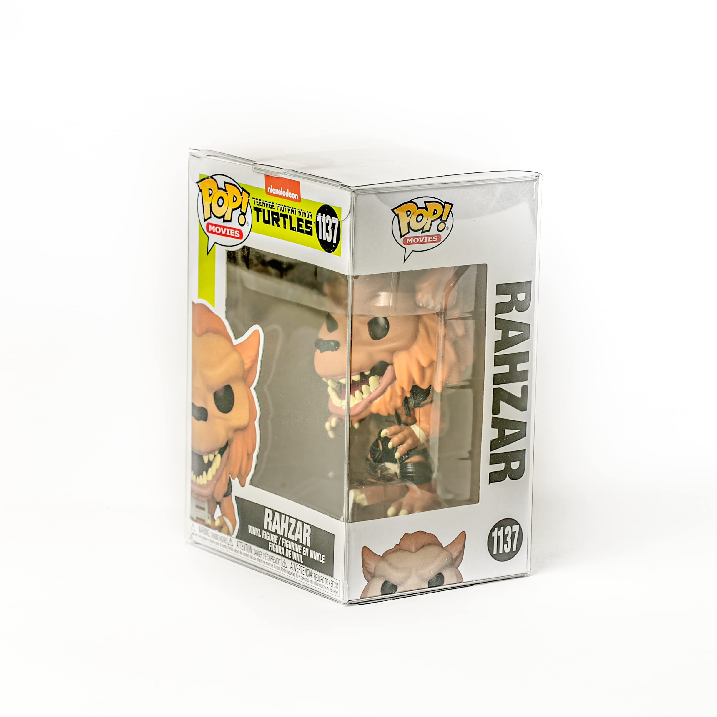 Retro As F Action Figure Protector Box (10 Pack) - UV Protective, Scratch Resistant Archival Quality Plastic Shield Display Case for Collectible Figure Storageā¦, Clear (RAF-TMNT-2003)