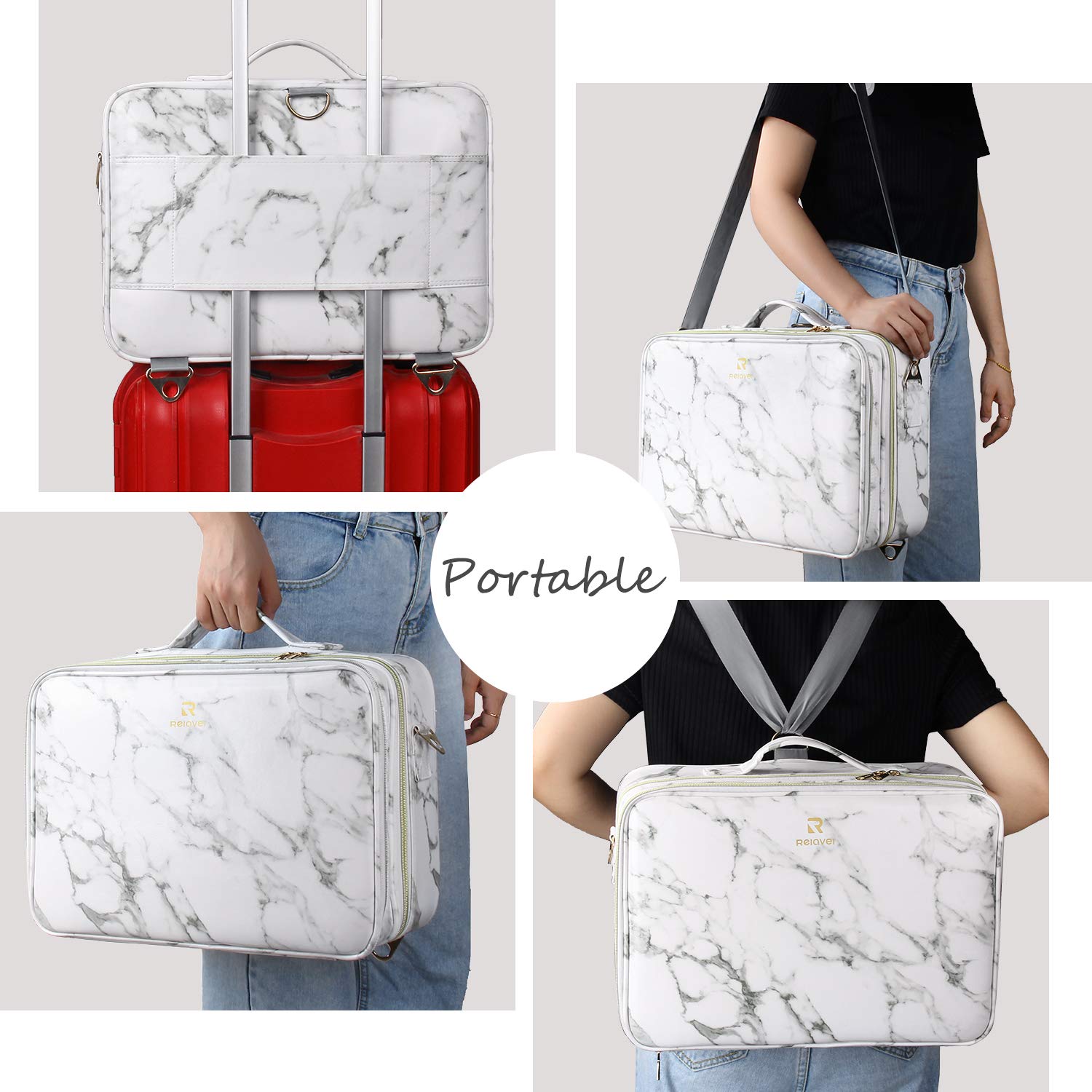 MONSTINA makeup bag makeup train case