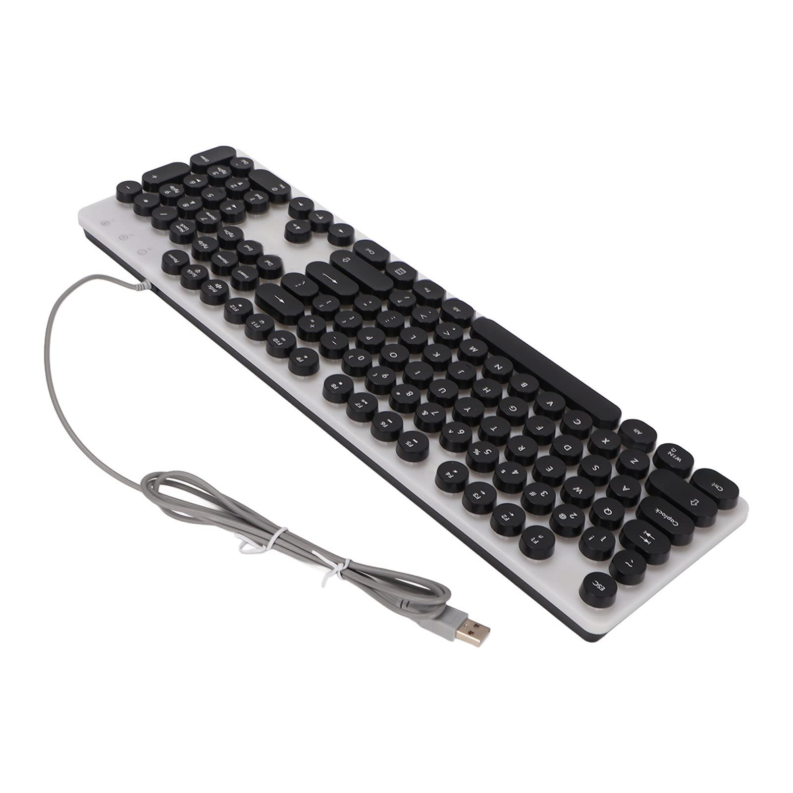 Aumoo Mechanical Gaming Keyboard, RBG Computer Keyboard Wired 104 Keys USB Interface for Home Black