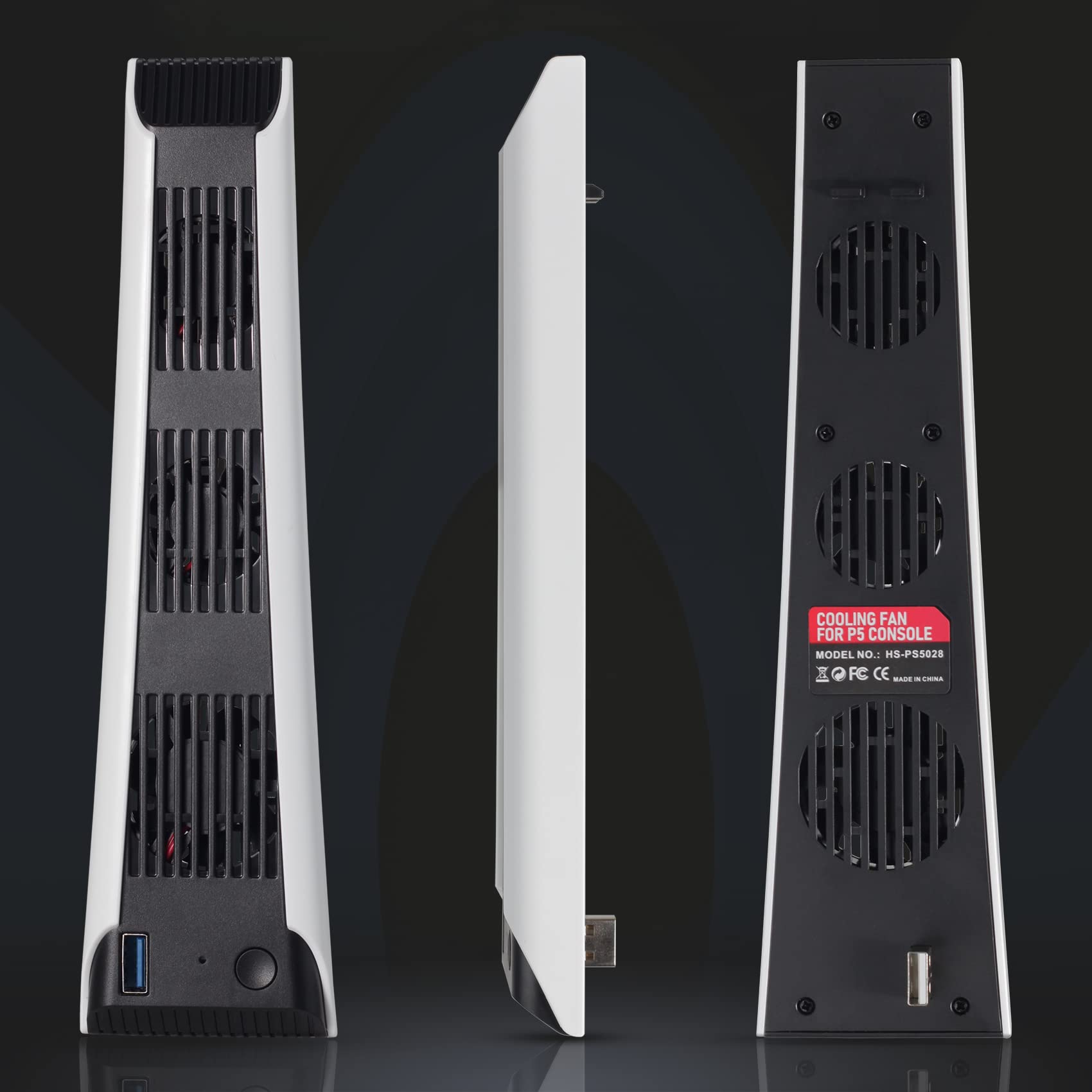AQIDAP Cooling Fan for PS5 PlayStation 5 Both Disc and Digital Editions Efficient Cooling System