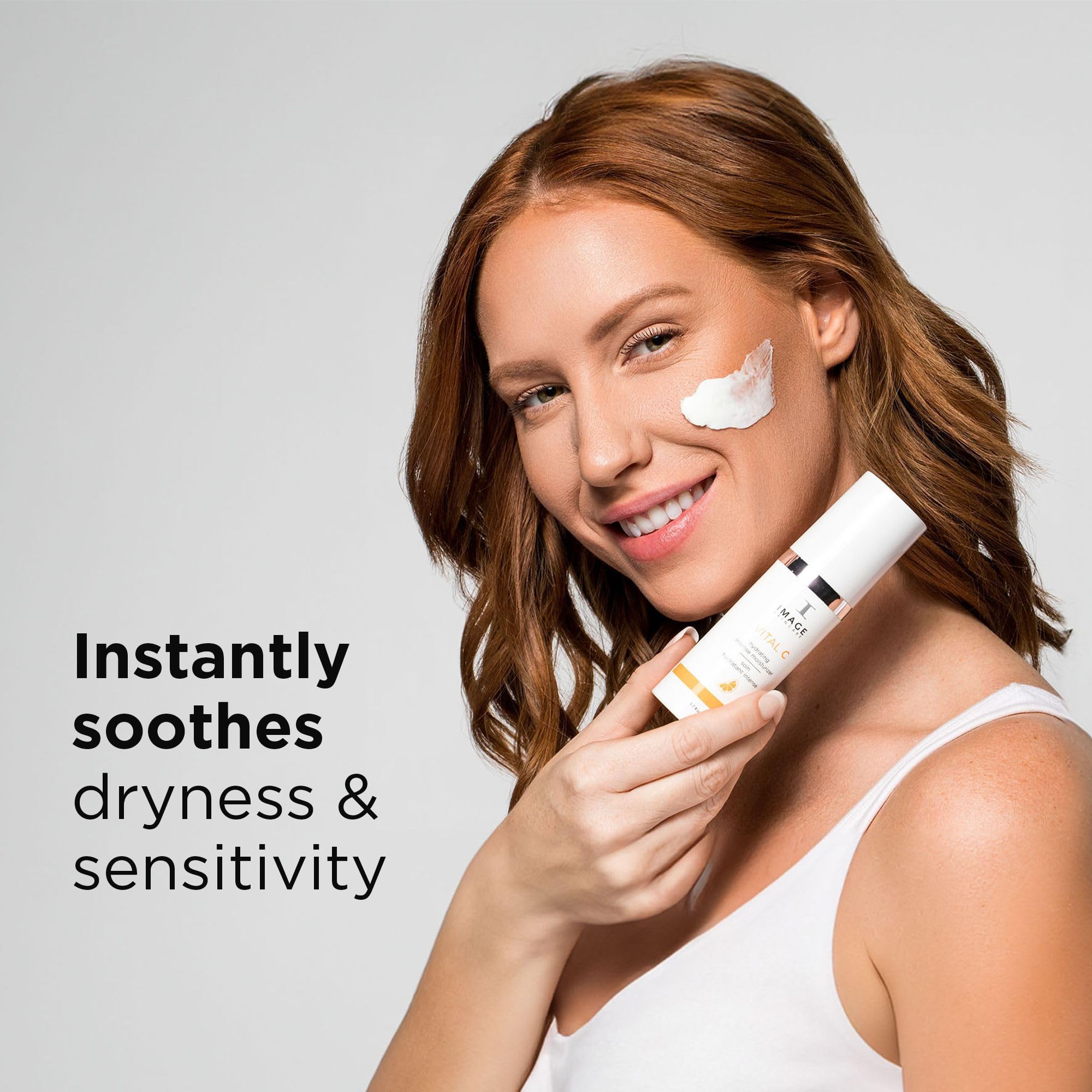 IMAGE Skincare, VITAL C Hydrating Intense Moisturizer, Lightweight Face Lotion with Hyaluronic Acid and Shea Butter, for Dry Skin, 1.7 fl oz.