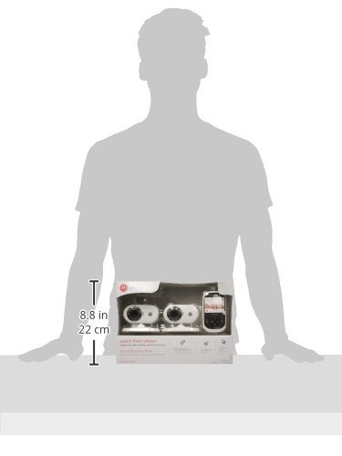 Motorola MBP25-2 Wireless 2.4 GHz Video Baby Monitor with 2.4-Inch Color LCD Screen and Two Cameras