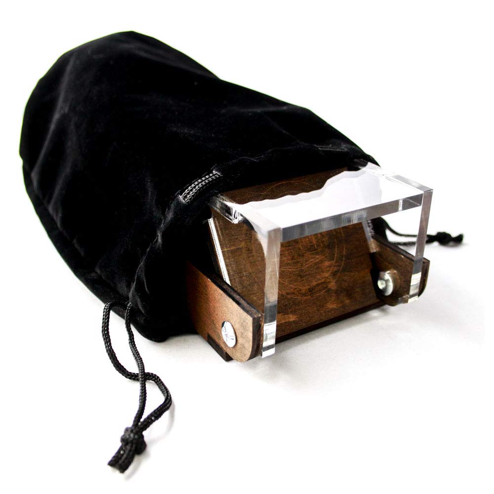 C4Labs Travel Portable Draw Bridge Dice Tower β Walnut