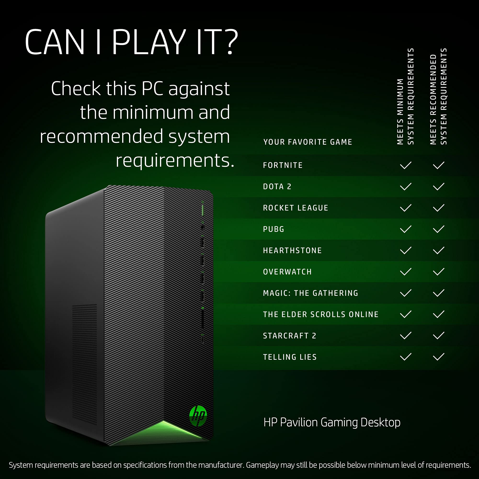 HP 2021 Newest Pavilion Gaming Desktop Computer, AMD 6-Core Ryzen 5 5600G Processor (Up to 4.4 GHz), AMD Radeon RX 5500, 16GB RAM, 512GB PCIe NVMe SSD, Mouse and Keyboard, Win 10 Home + HDMI Cable