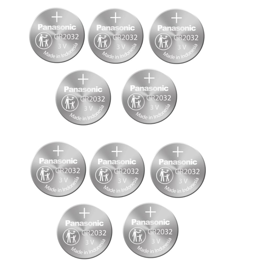 Panasonic CR2032 3 Volt Lithium Battery, Pack of 20(4 Packs of 5)