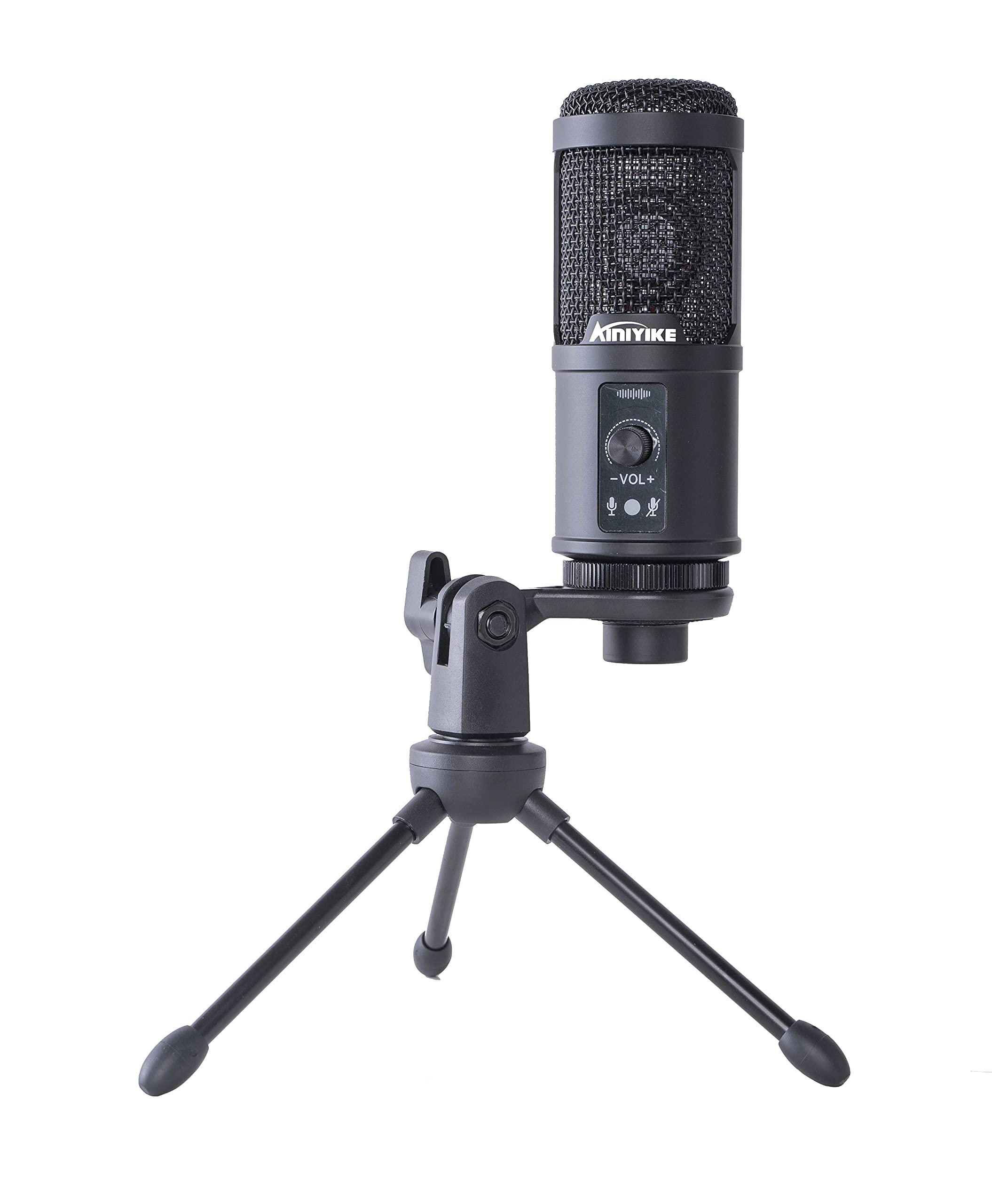 AInIYIKE,USB Microphone,192Khz/24Bit Podcast PC Computer Condenser Mic for Recording, Gaming, Streaming, Voice Over, YouTube, Twitch, Skype, C
