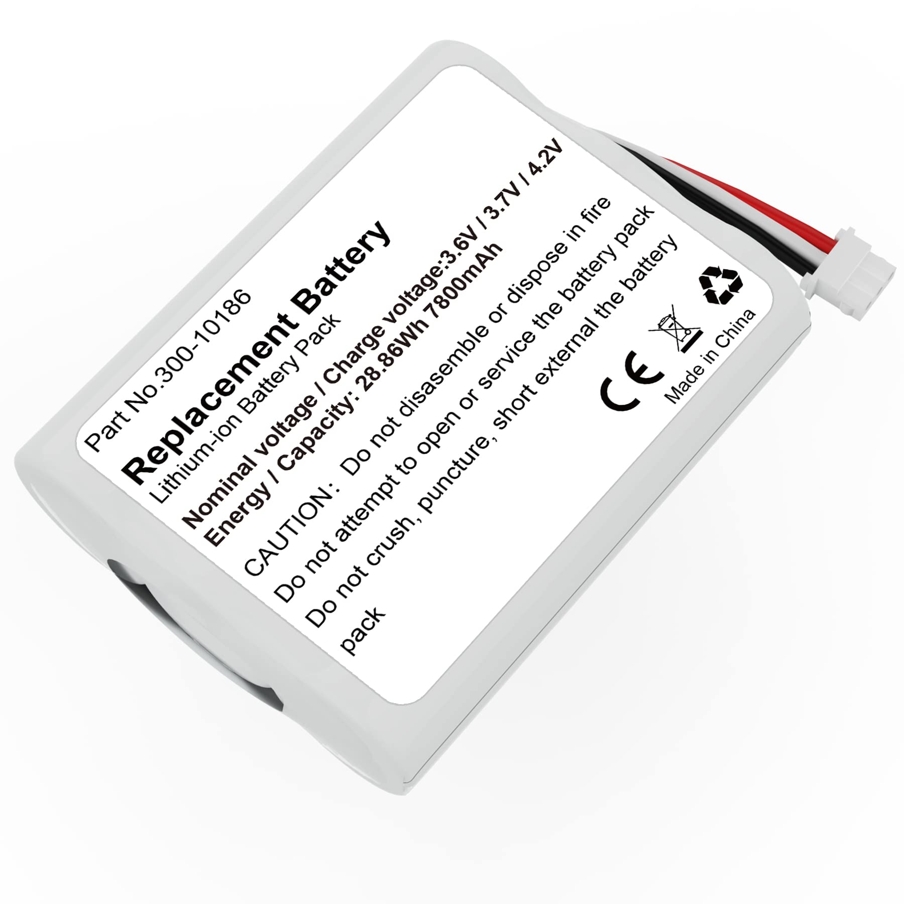 Aiobuvr Replacement Battery 300-10186 for ADT Command Smart Security Panel, ADT Replacement Battery 3.7V 7800mAh
