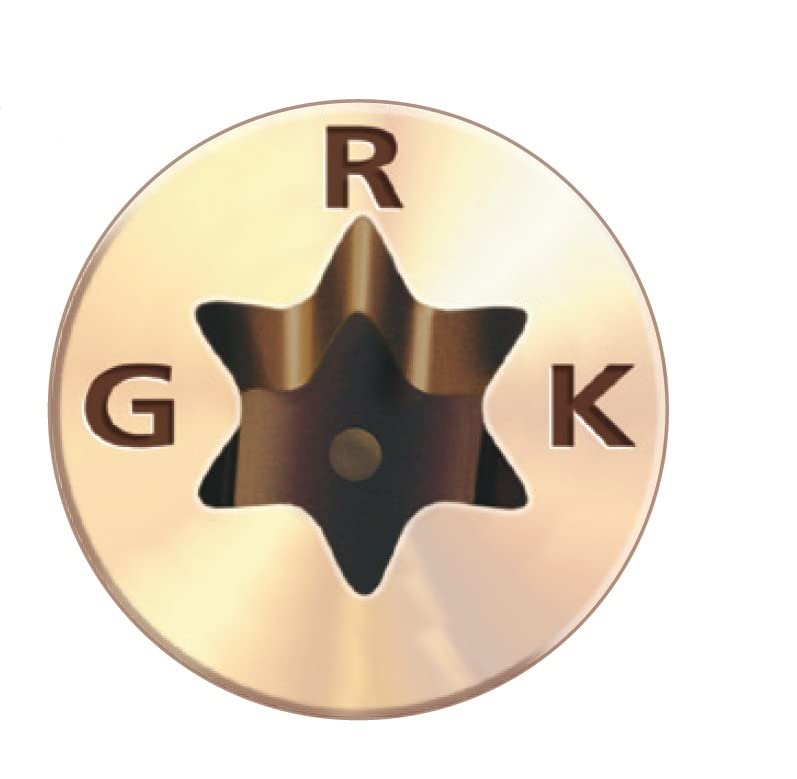 GRK Fasteners-00137 772691001375 R4 Bulk Number-10 by 3-1/8-Inch Screw, 1500-Count, #10 x 3-1/8", Gold, 1500 Count