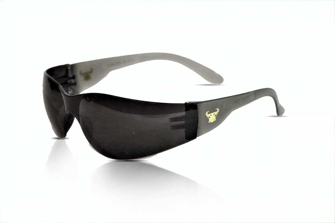 G & F Products 13017 EyePRO 12 pack Safety Glasses, safety goggles, Scratch, Impact, and Ballistic Resistant, smoke lens, 12 Pack