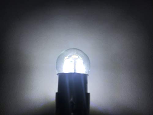 Aero-Lites #90 Miniature Bulb LED Replacement | 12/14vdc | BA15D Base | Replaces Filament Bulbs: #90, 68, 96, 1178 (Bright White; 1-Pack)