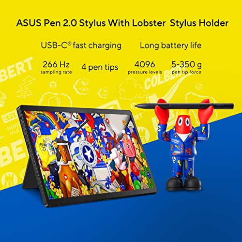 ASUS VivoBook 13 Slate OLED Philip Colbert Edition 2-in-1 Laptop, 13.3” FHD OLED Touch Display, Intel Pentium Silver N6000 CPU, 8GB RAM, 256GB SSD, Windows 11 Home, Black, T3300KA-DB26T-P