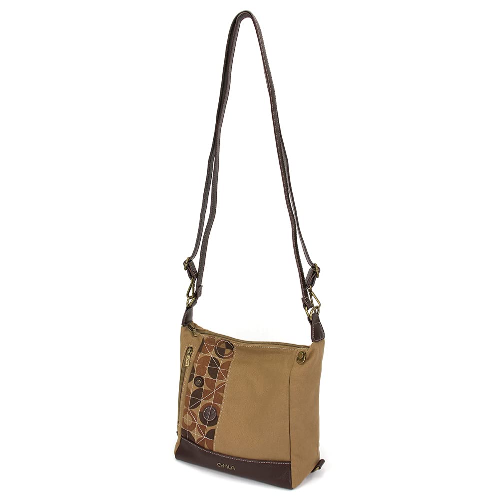 CHALA Retro Convertible Purse - Metal Feather - Olive