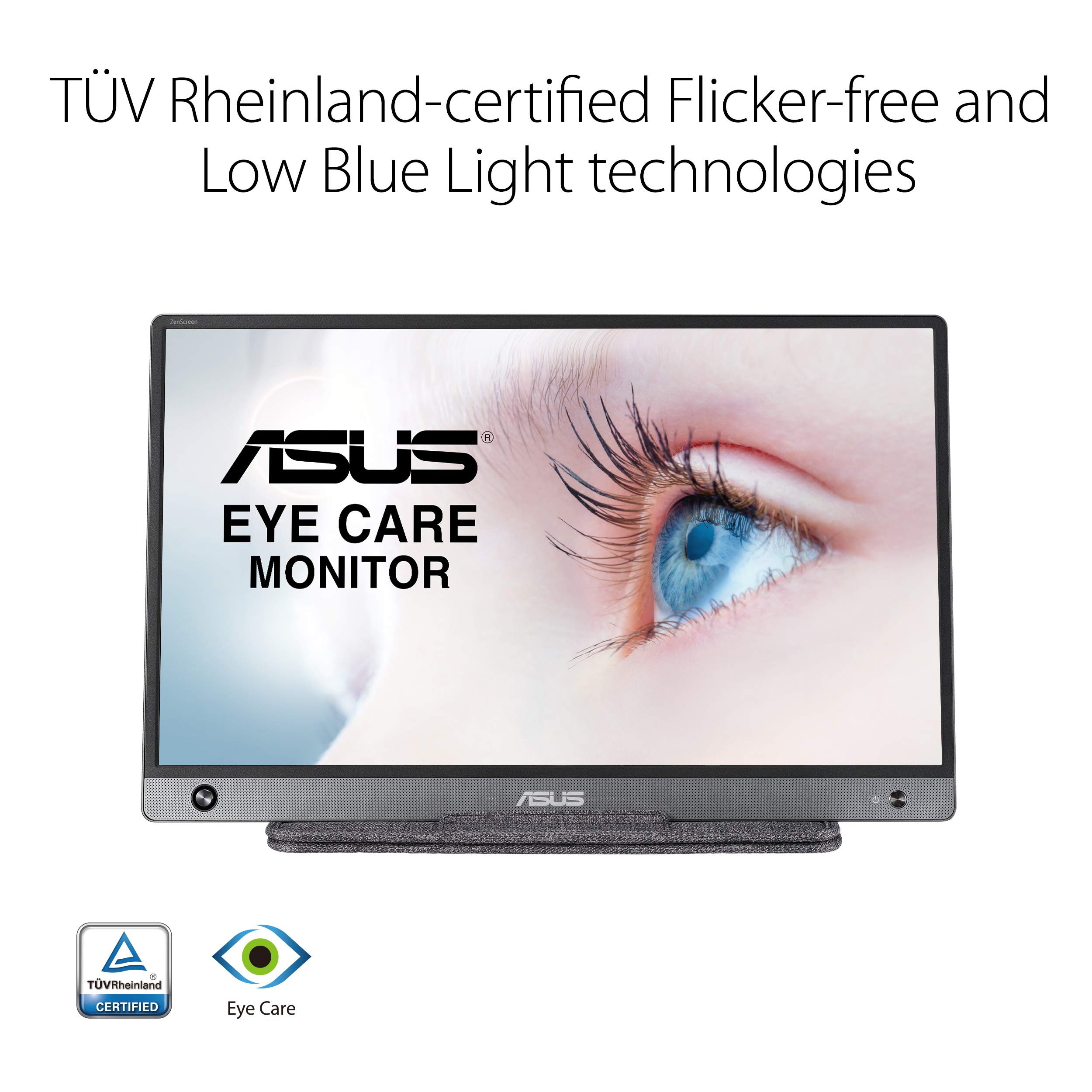 ASUS ZenScreen 15.6” 1080P Portable USB Monitor (MB16AH)( ) (Renewed)