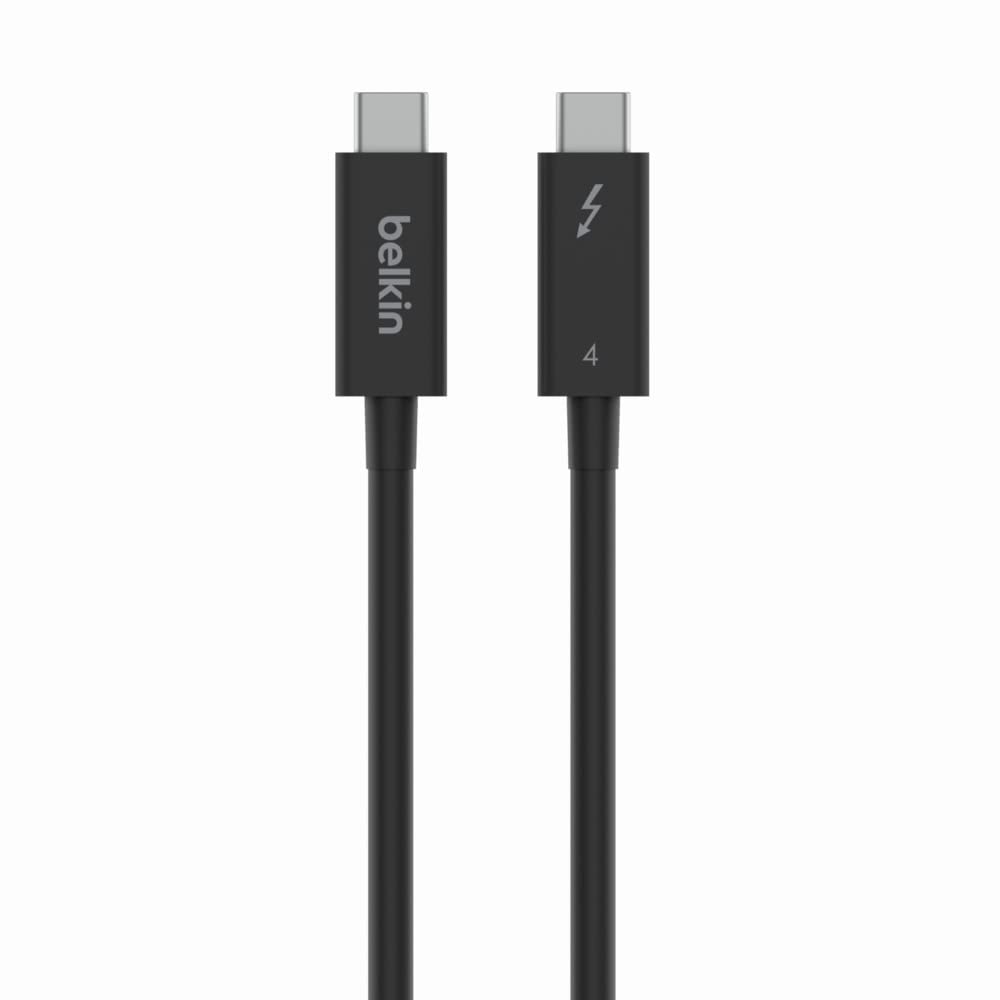Belkin Thunderbolt 4 Docking Station & Thunderbolt 4 Cable (1M, 3.3ft Power Cable) - USB C Cable - USB Type C to Type C Cable with 100W Power Delivery PD, USB 4 Compliant