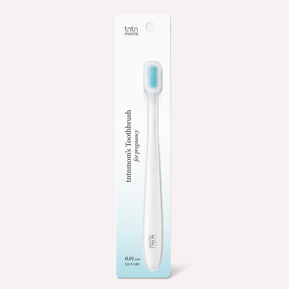 TNTN MOM'S tntnmom's | Pregnancy Extra Soft Toothbrush | Sensitive Toothbrush | Gentle and Compact Head for Oral Care | Pregnancy Toothbrush | 1EA