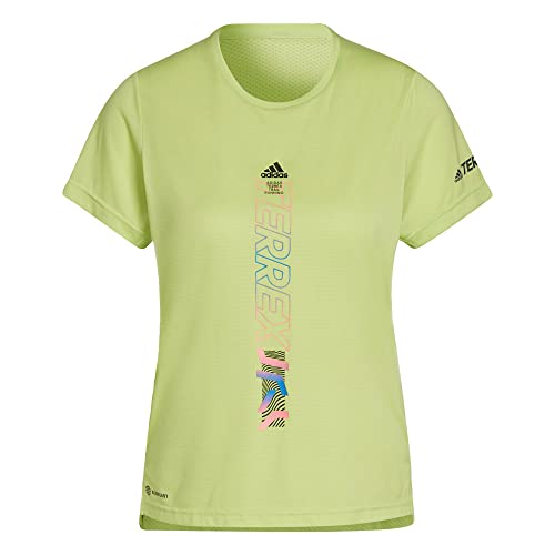 adidas Women's Agravic Tee, Pulse Lime, Large