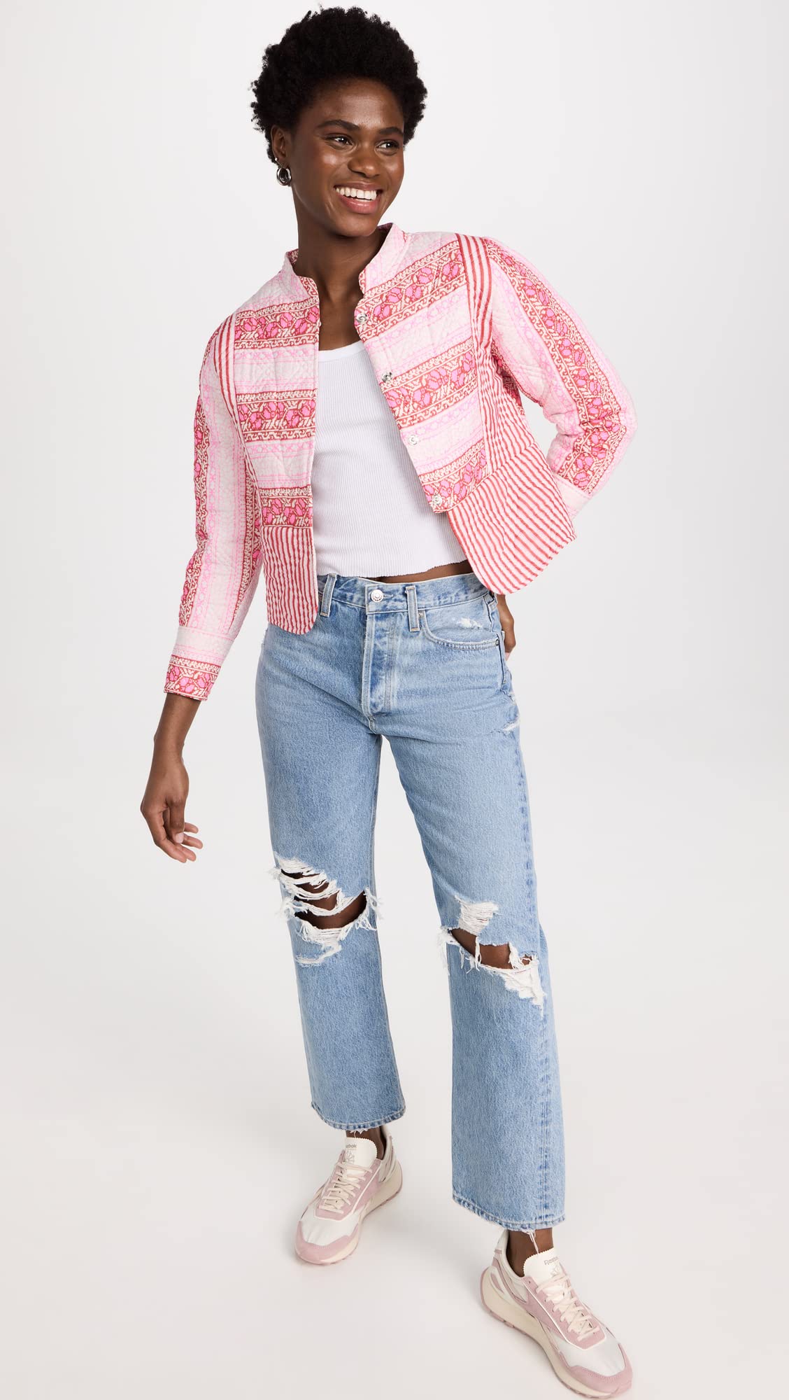 Antik Batik Women's Amelie Jacket, Pink, XS