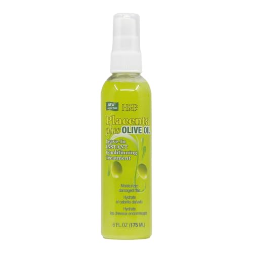 HASK Placenta Plus Olive Oil Leave-in Instant Conditioning Treatment 6oz (Packaging may vary)