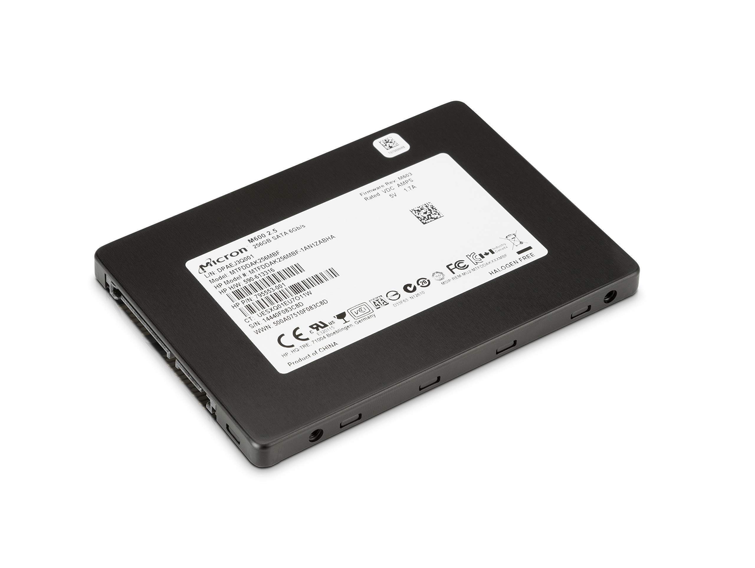 HP Hewlett Packard Office Solid State Drive, Internal 256 Sata_6_0_gb 3.5" P1N68AA,Silver