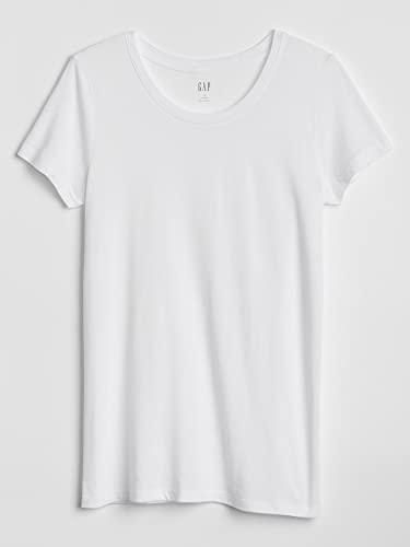 GAP Womens Favorite T-Shirt T Shirt, White 2, Medium US