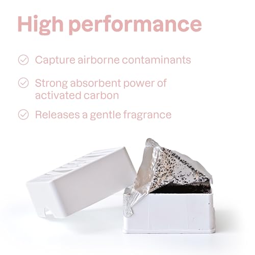 ATTITUDE Baby Air Purifier, Activated Carbon, Captures Stubborn Odors, Plant and Mineral-Based, Vegan, Good Night, 8 Ounce