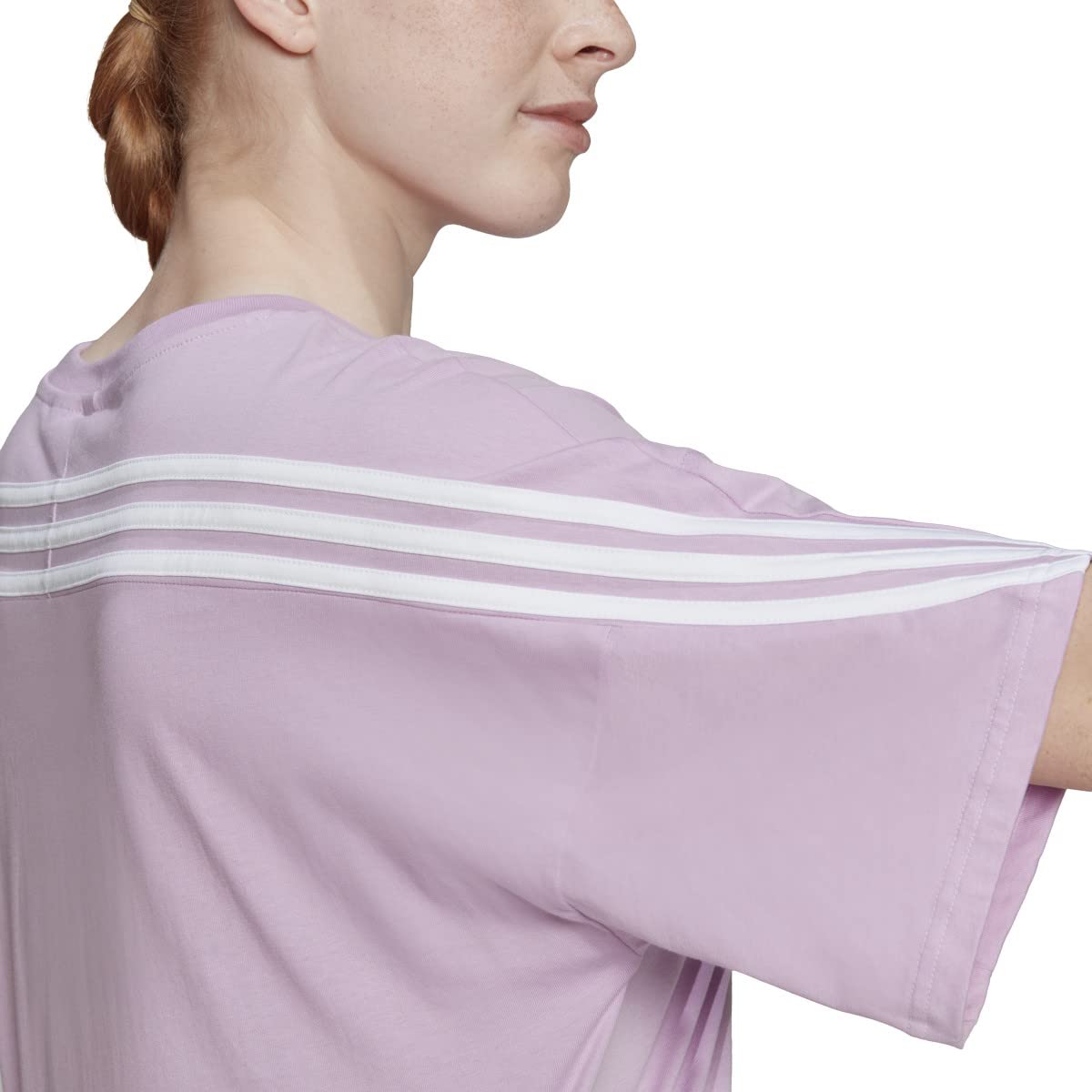 adidas Women's Sportswear Future Icon 3-Stripes Tee, Pulse Magenta, Large