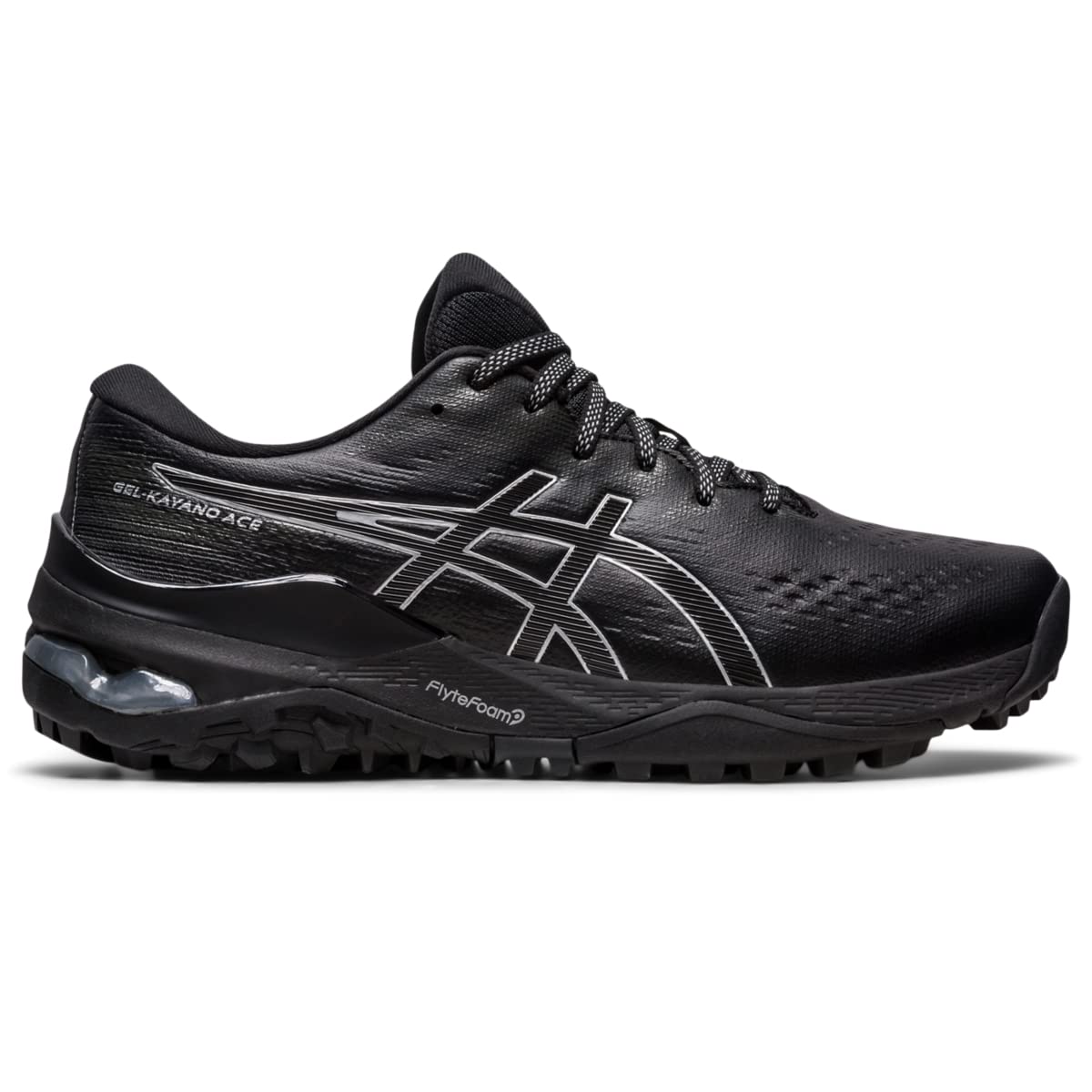 ASICS Men's Gel-Kayano ACE Golf Shoes, 13, Black/Black