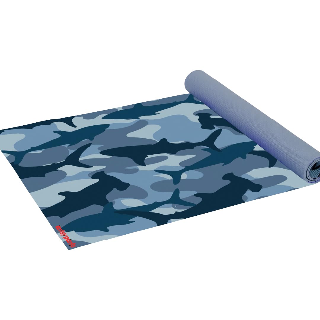 Antsy Pants- Yoga Mat for Kids - My First Yoga Mat- Exercise Mat for Toddlers -Ages 3 Years and Up (Blue Dinosaur)
