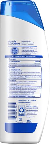 Head & Shoulders and Classic Clean AntiDandruff 2 in Shampoo and Conditioner, Lemon, 13.5 Fl Oz