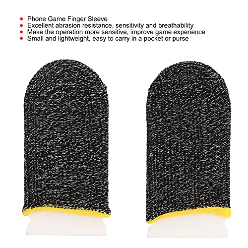 Jopwkuin Game Control Sleeves, Durable Lightweight and Portable Game Finger Sleeves for Family for Mobile Game