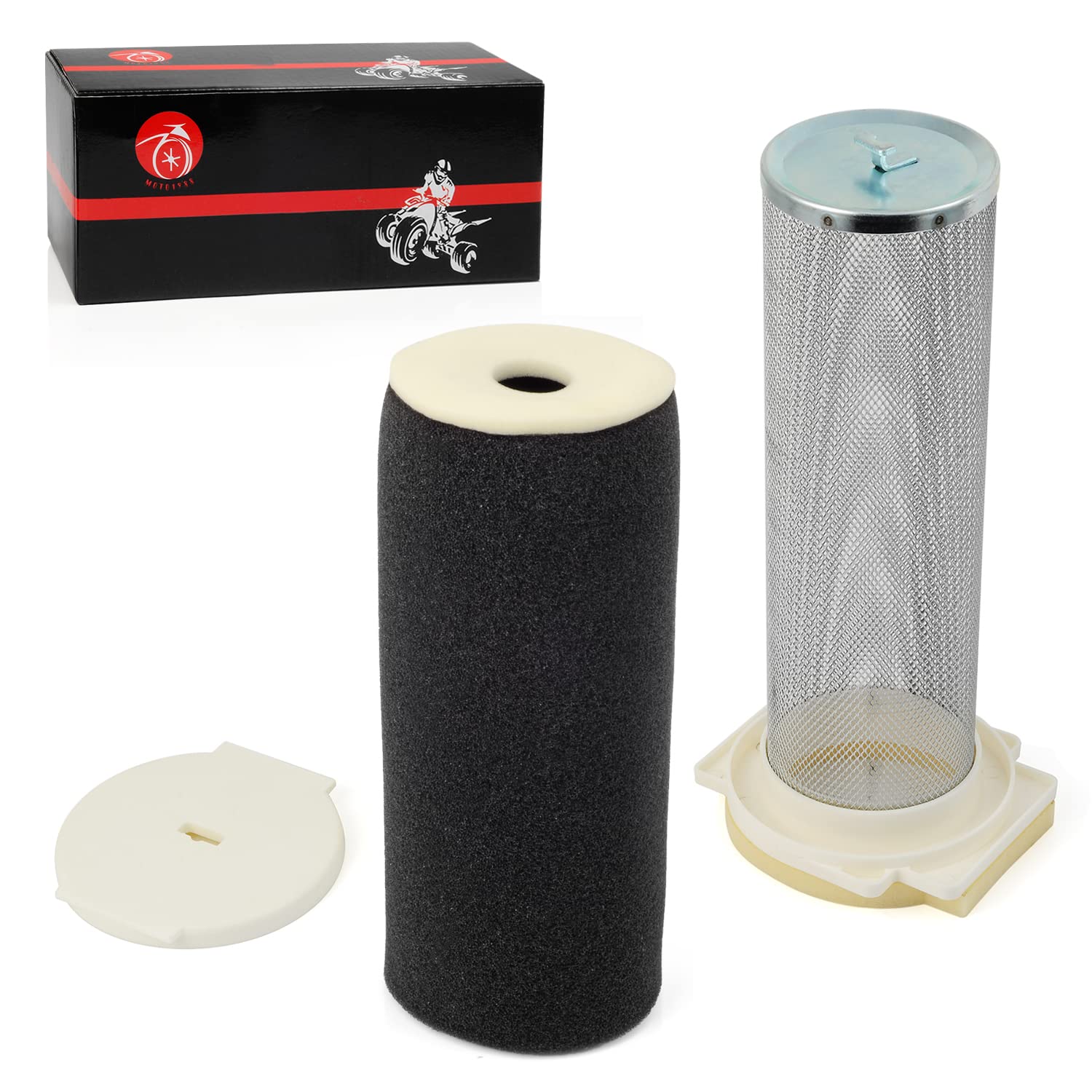 Air Filter & Guide & END CAP Kit For Yamaha Warrior Raptor Wolverine 350 YFM 350 Grizzly 600 660 YFM600 660 1987-2013 1UY-14458-01 1UY-14468-00 1UY-14451-00