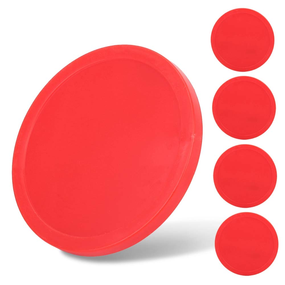 Air Ice Hockey Pucks Piece, Plastic Replaceable Air Hockey Pucks Accessories for Tables Game Equipment,4 Pcs (Medium (75mm))