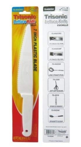 Lettuce Knife Fresh Cut Salad Cake Brownie Strong Plastic Blade Chopper 7 Inch !
