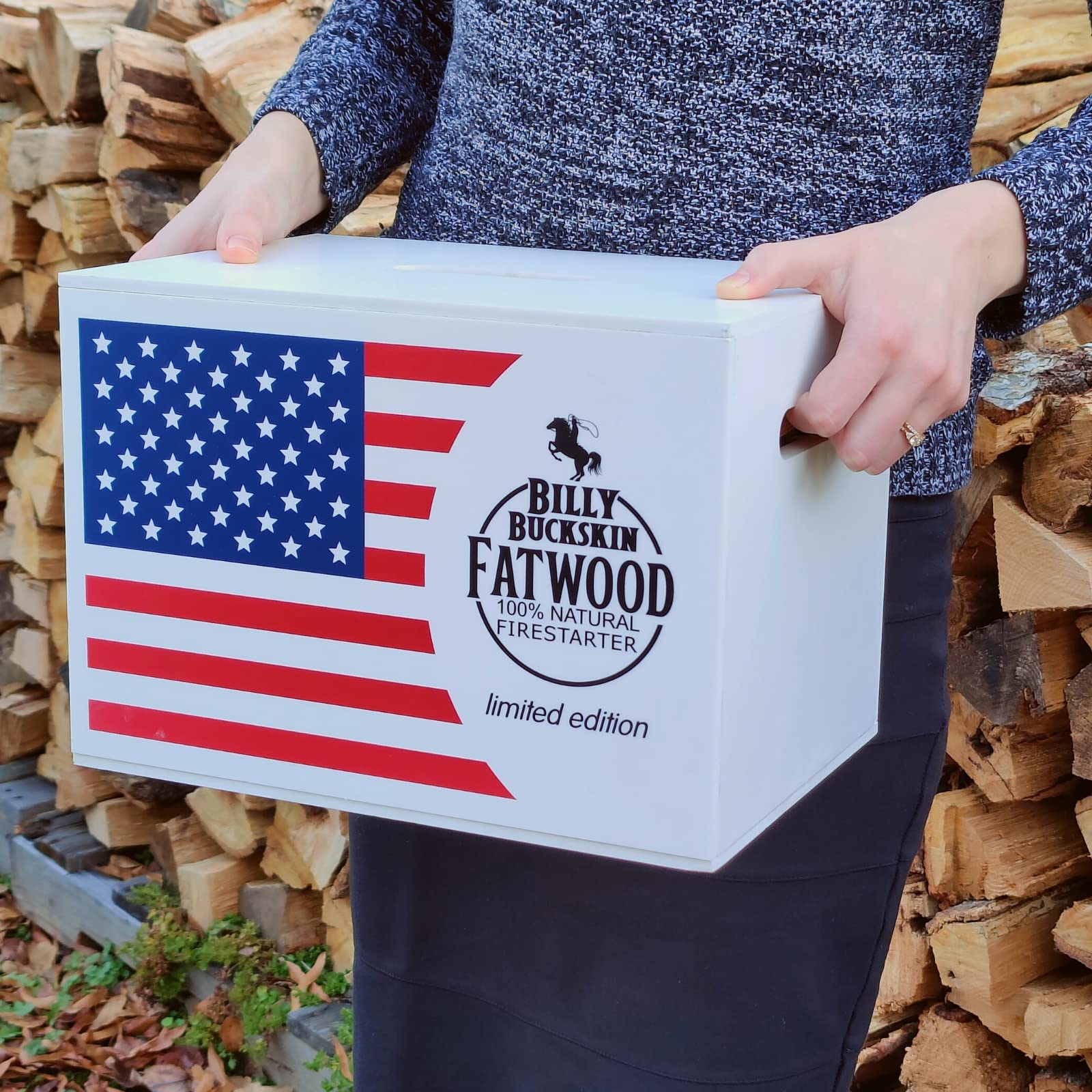 Fatwood Fire Starter Sticks (10 lb Box) - All Natural Resin-Rich Fatwood for Wood Stoves, Fireplaces, Campfires | Easy & Safe Fire Logs, Long-Lasting Firewood, 140 Sticks