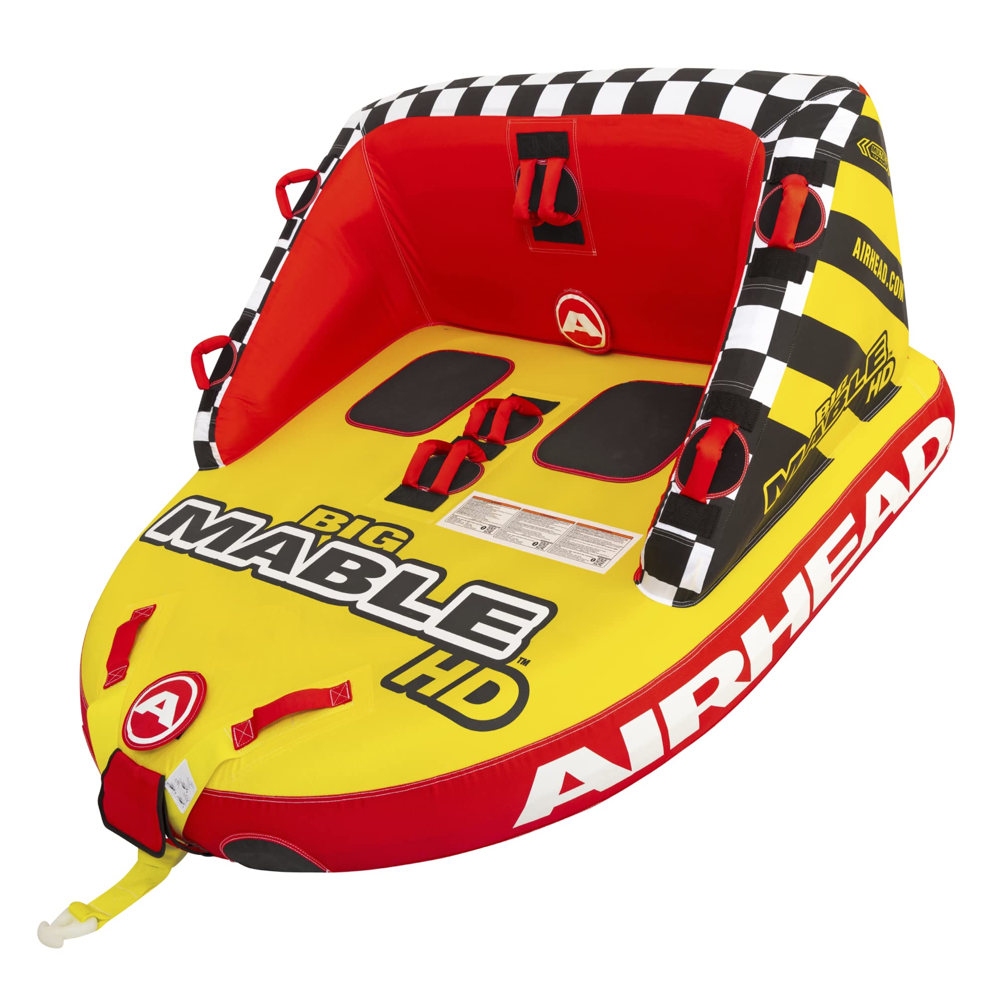 Airhead Great Big Mable HD | 1-4 Rider Towable Tube for Boating