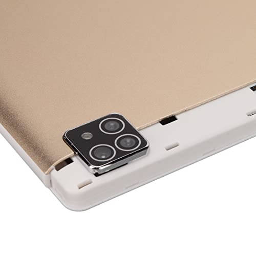 ASHATA 8.0in WiFi Android Tablet, 4GB RAM 64GB ROM 128GB Expandable, 3G Network Dual Sim Tablet, Learning Gaming Computer for Kids with 8000mAh Battery, Front Camera 8MP Rear Camera 16MP(Gold)