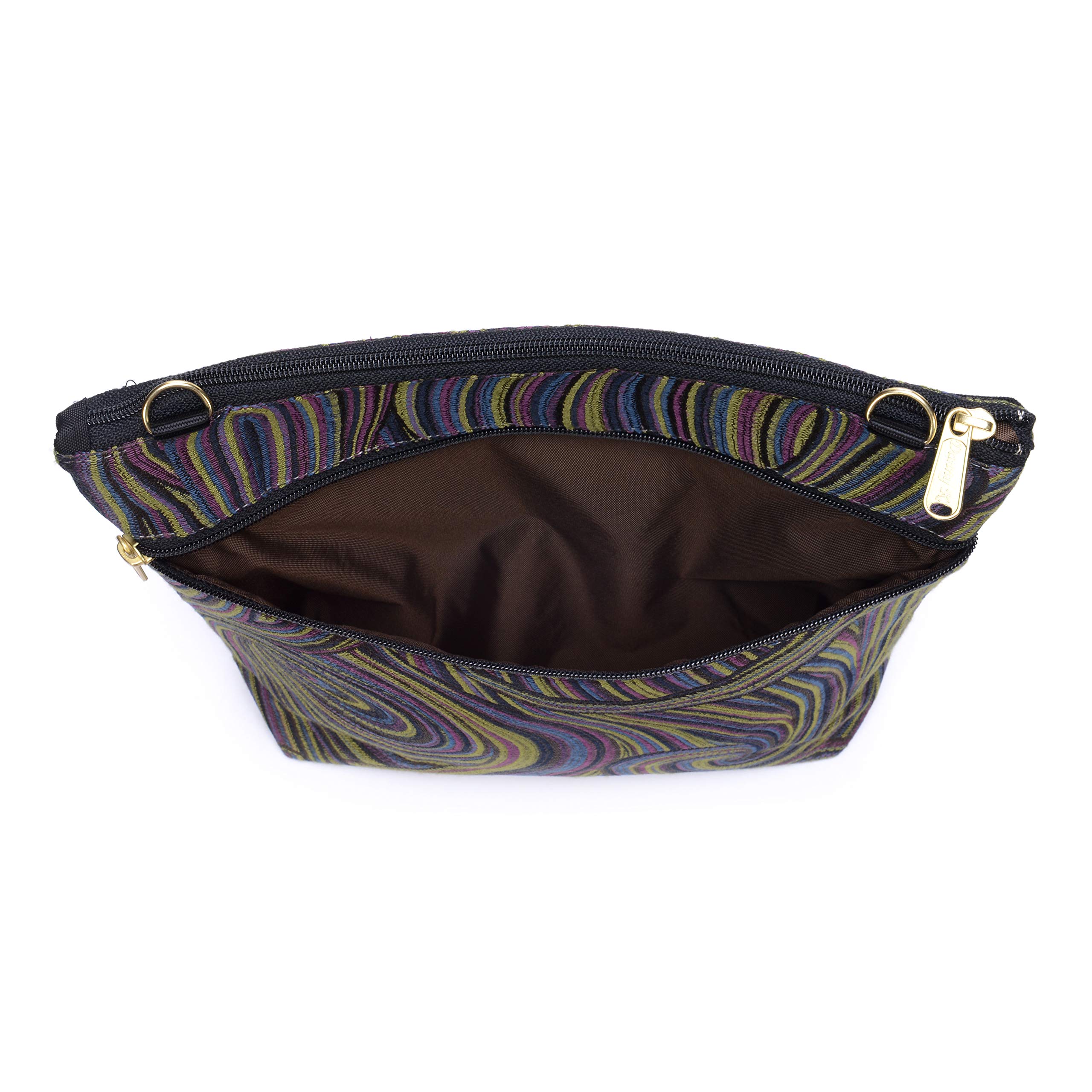 Danny K. Women's Tapestry Bag Crossbody Handbag, Maggie Purse Handmade in the USA (Vincent/Purple)